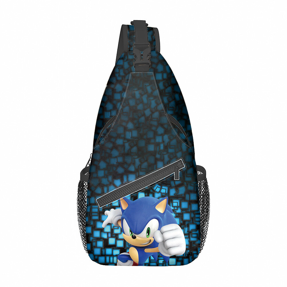 Трансграничная поясная сумка Sonic для учащихся начальной и средней школы, мужская модная маленькая сумка через плечо, спортивная нагрудная сумка для путешествий на открытом воздухе