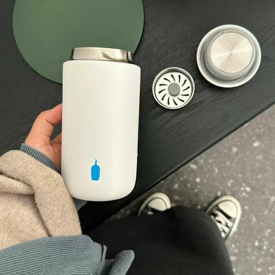Термокружка Carter "Blue Bottle Coffee", нержавеющая сталь, серый, 300 мл — фото 1