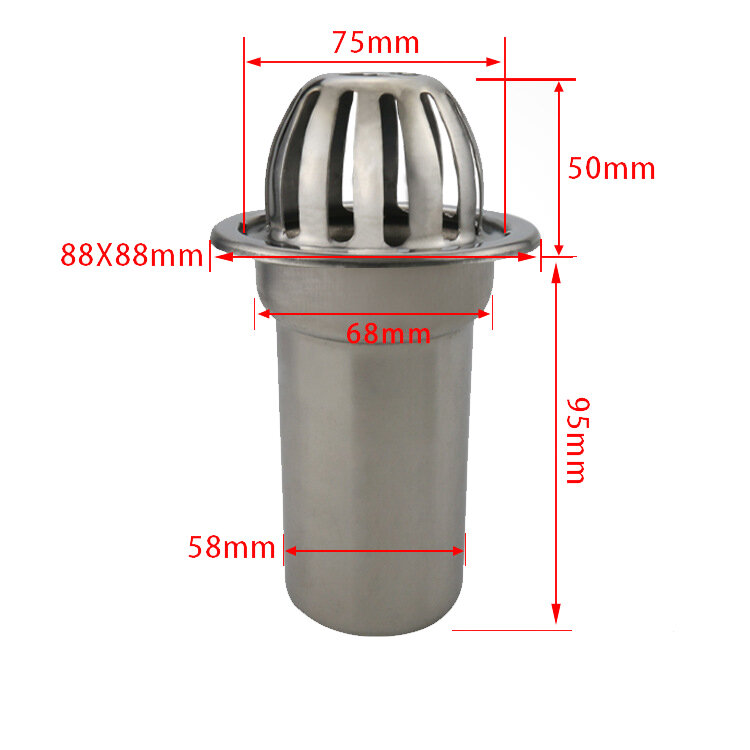 88-203MM пол/открытая крыша дренаж Садовая антиблокирующая напольная сливная крышка, антиблокирующая