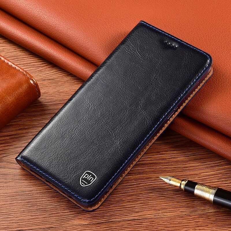 Чехол-складка Nokia X20 5G с рисунком в полоску, темно-синий цвет - защитная крышка для 5G мобильных устройств