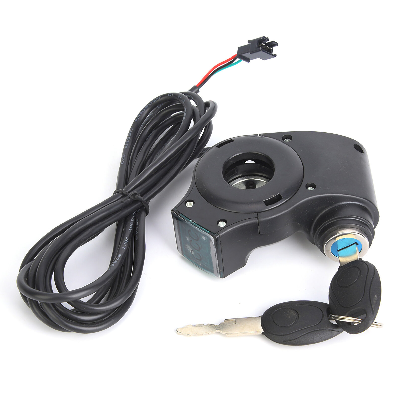 Электронный велосипед, дроссельная заслонка для большого пальца, цифровой дисплей напряжения аккумулятора, переключатель мощности с замком ключа