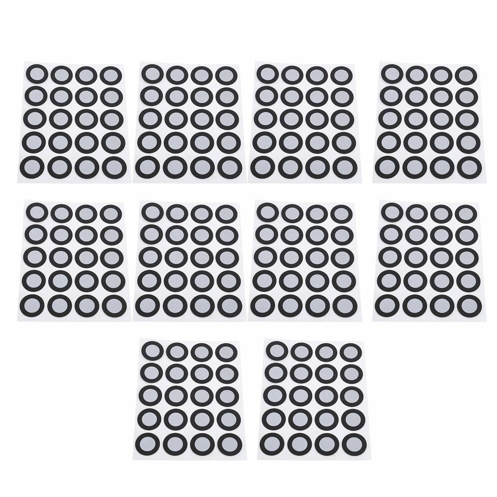 200 шт. 3D-маркеров для сканирования, внутренний диаметр 12 мм, внешний диаметр 19 мм, контрольные точки точного отслеживания для диффузного отражения и точного позиционирования