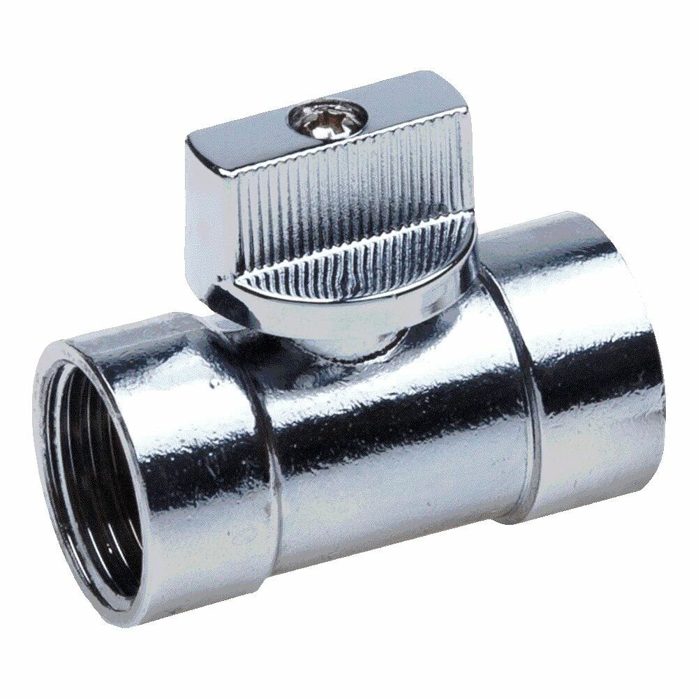 Кран шаровой 1/2" ВВ mini, хром, AQUALINK