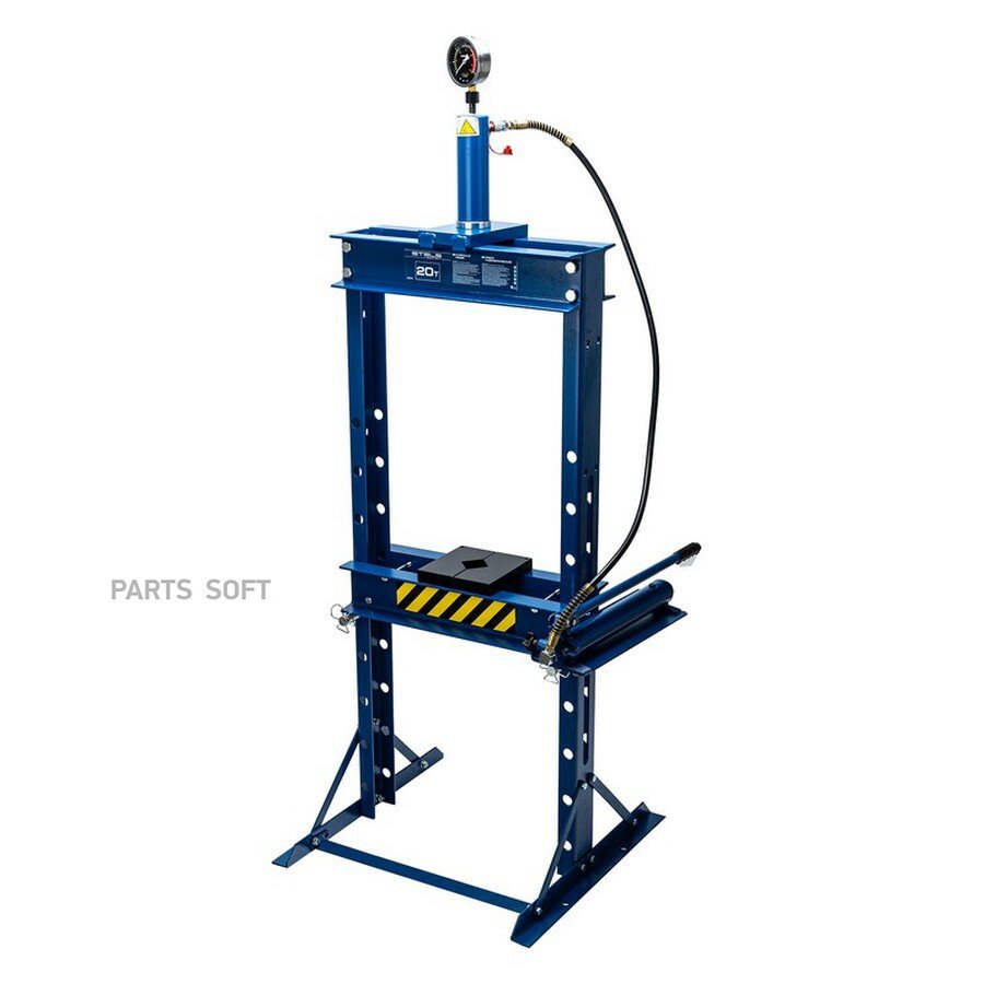 Пресс гидравлический с манометром, 20 т (комплект из 2 частей) от официального дистрибьютора, STELS, артикул 52303