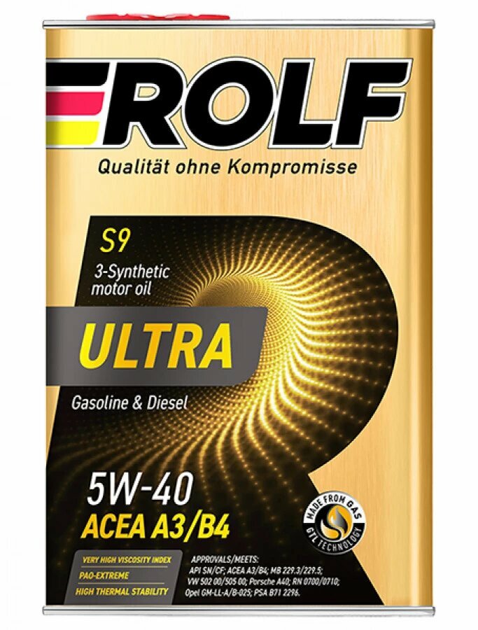 Rolf ROLF ULTRA SAE 5W-40 ACEA A3/B4 API SN/CF, 1L