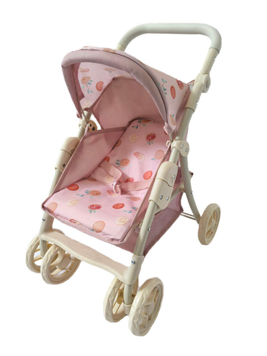 Synergy Коляска прогулочная для кукол розовая Цитрус 9352/цвeт№6 с 3 лет