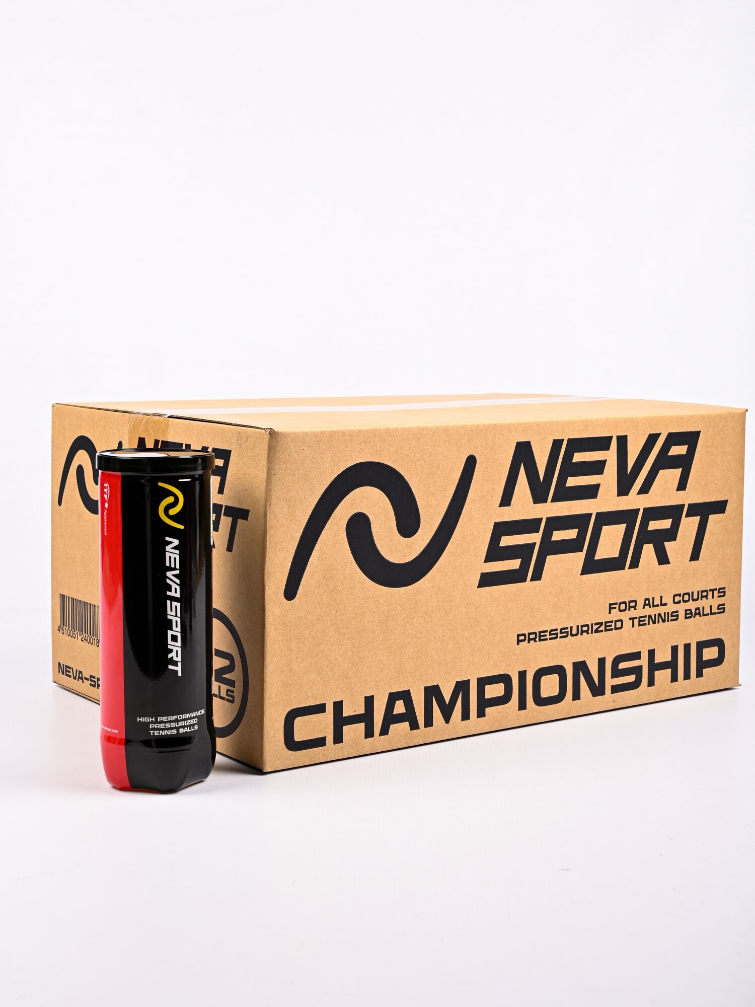Короб теннисных мячей Neva Sport Championship (24 банки по 3 мяча)