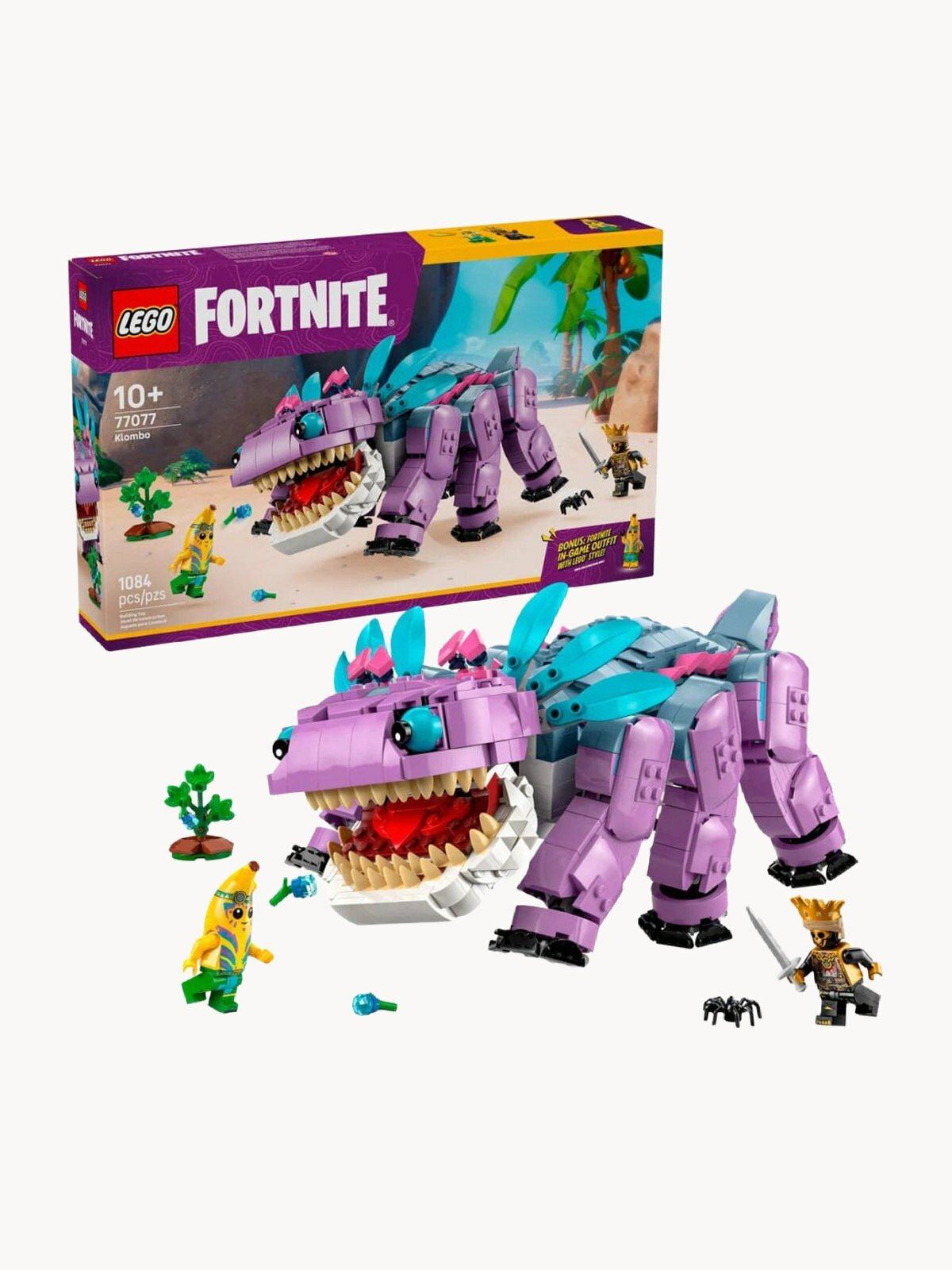 Конструктор LEGO Fortnite 77077 Кломбо, фиолетовый, 1084 дет.