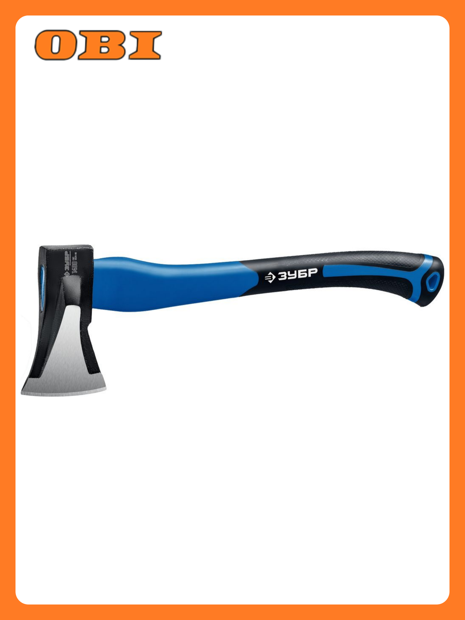Топор-колун ЗУБР, кованая голова, обрезиненная рукоятка, 1400г, 430мм