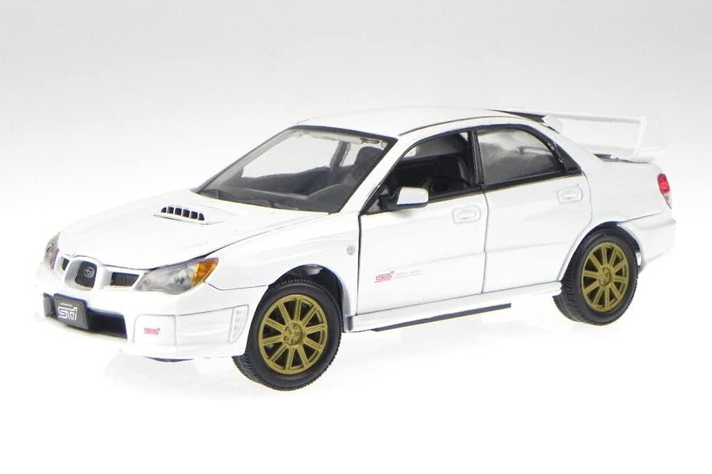 Модель коллекционная MOTORMAX Subaru impreza wrx sti white / субару импреза белый
