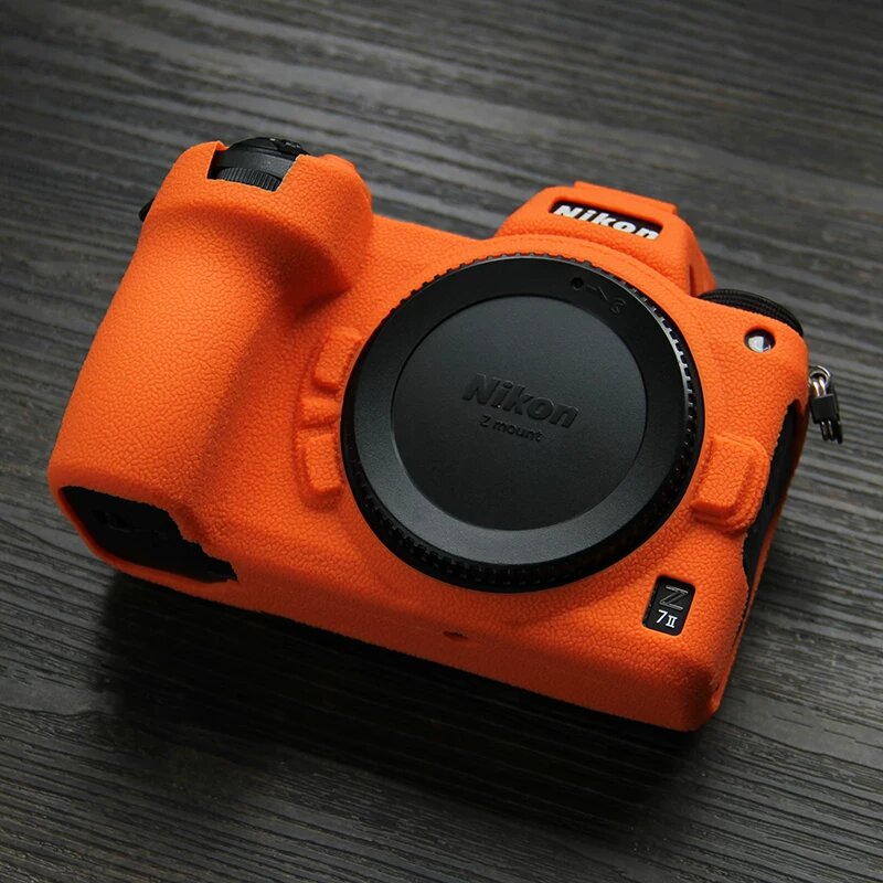 Премиальный силиконовый чехол-полный покрытие для камеры Nikon Z6 II и Z7 II (2-е поколение) с личи текстурой -