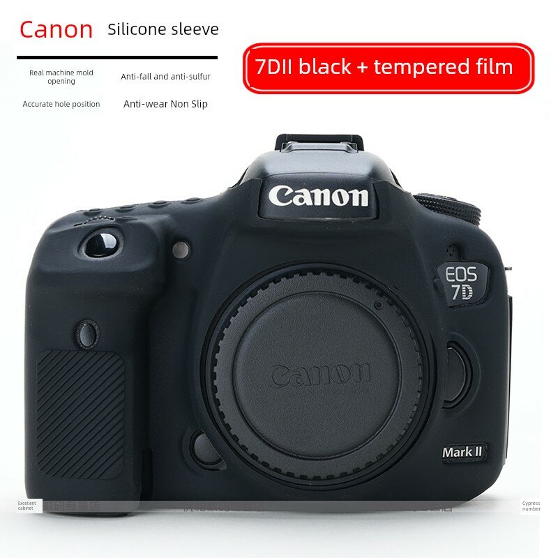 Мягкий силиконовый защитный чехол для Canon EOS 7D2 DSLR камеры, черный цвет, официальные аксессуары