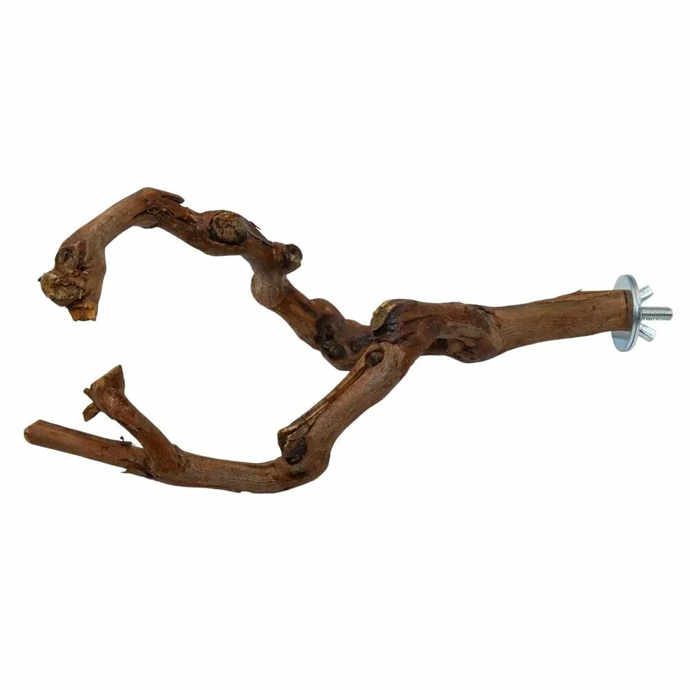 Натуральная деревянная жердочка для попугаев, стоянка, игрушки для лазания, две ветки