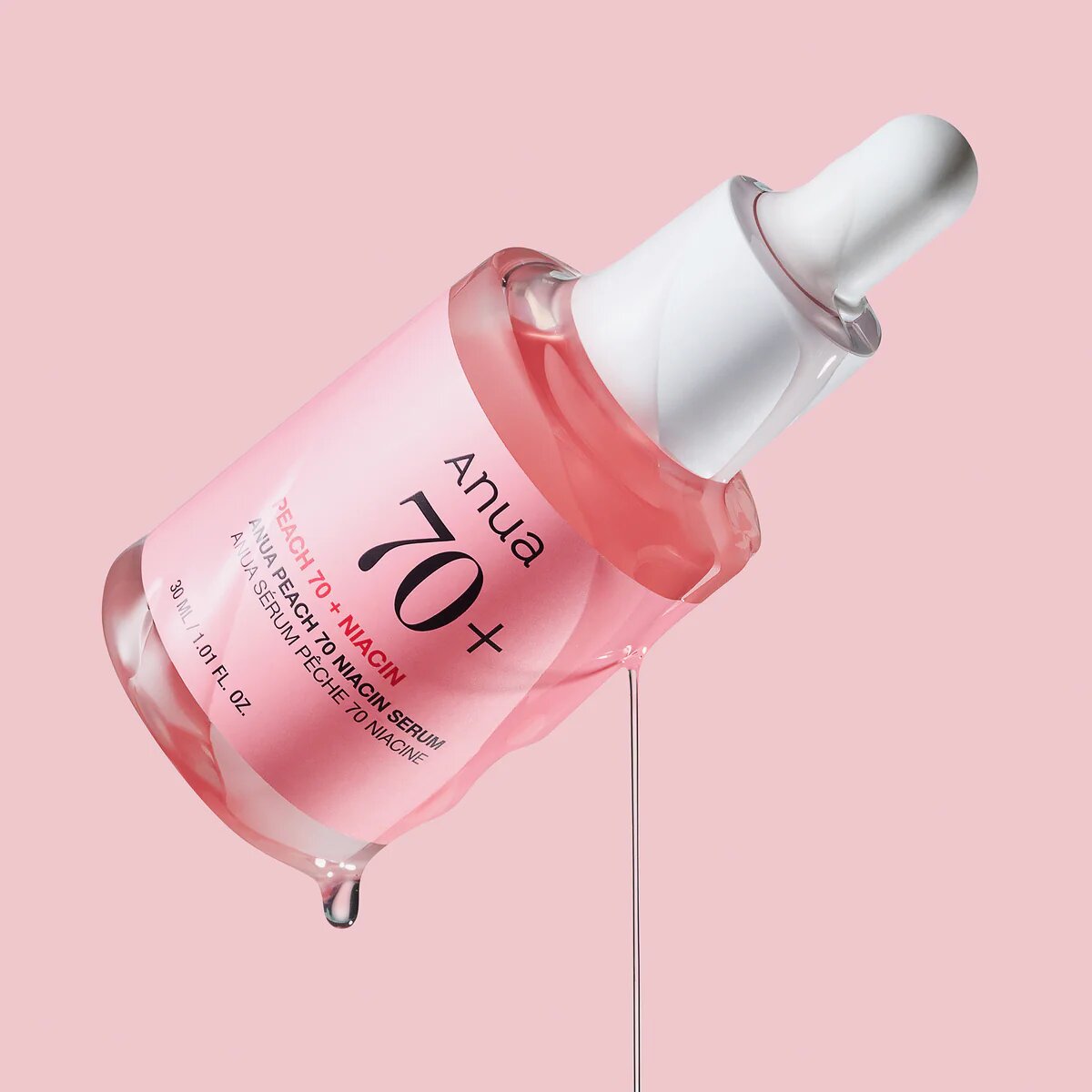 ANUA Peach 70% Niacin Serum Сыворотка с персиком для гладкой и сияющей кожи, 30ml