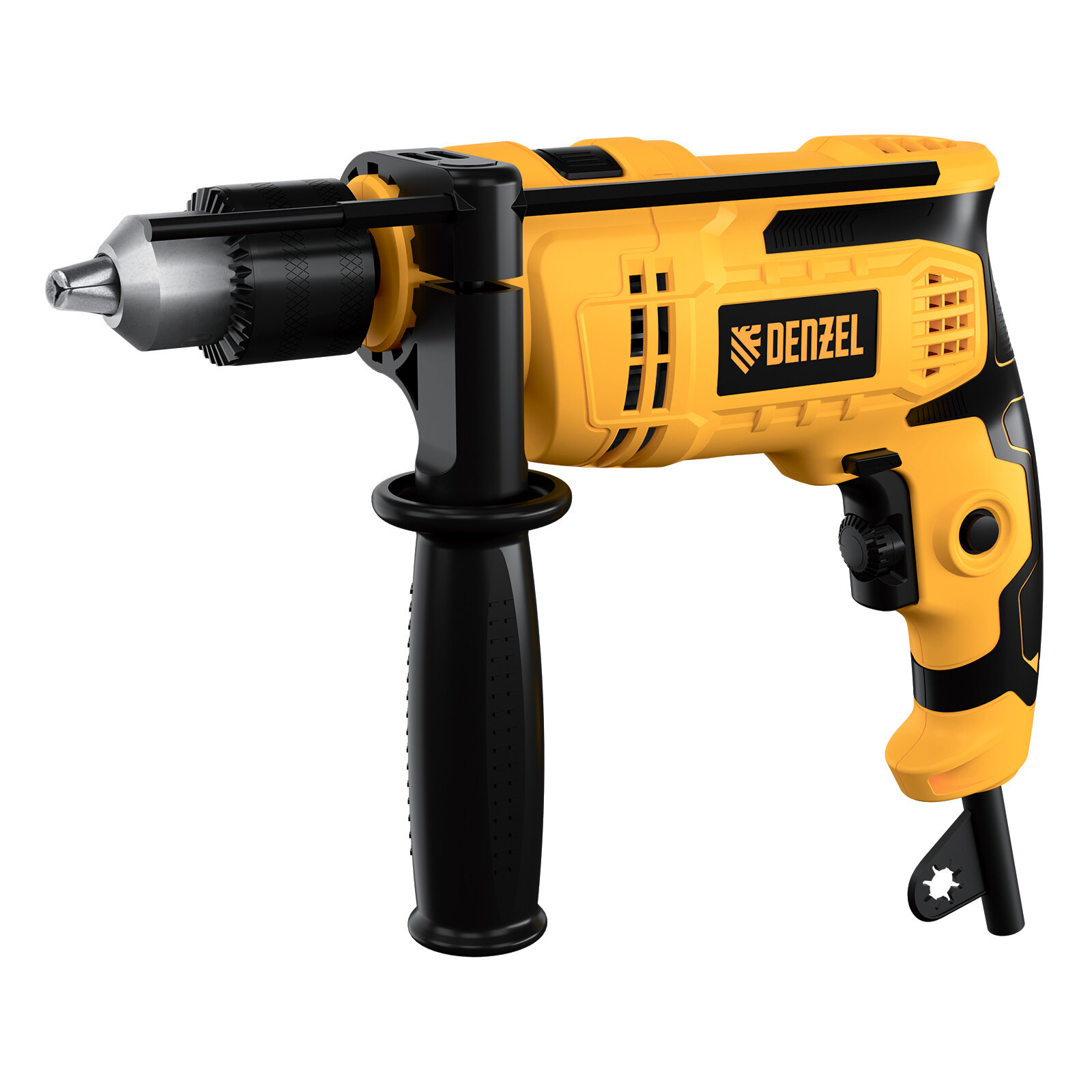 Дрель ударная IDD-750, 750 Вт, 0-3000 об/мин, 48000 уд/мин Denzel 26310