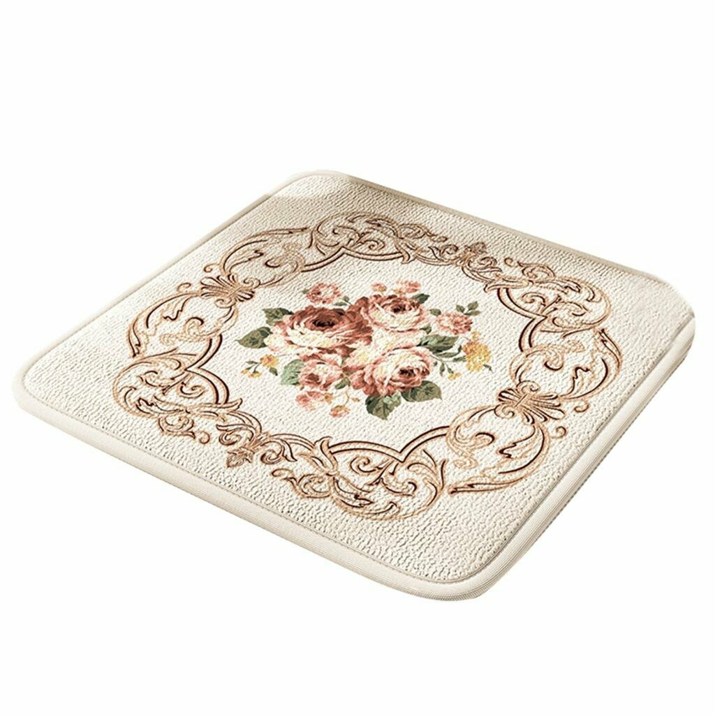 Мягкий чехол-сиденье для стула с рисунком цветов, Style 1 - 2