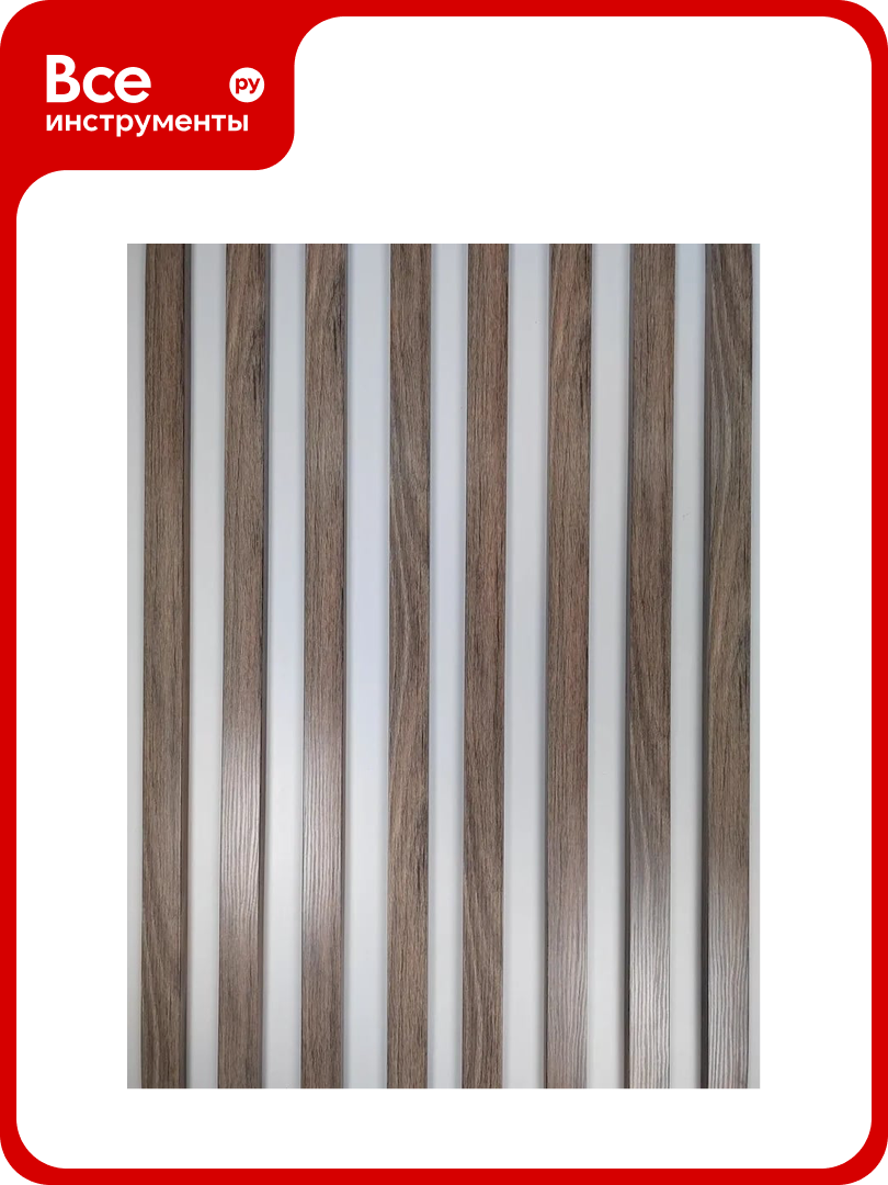 Рейка Artiva 40x16x2750 мм, МДФ, экошпон, дуб лацио, 00-00085886