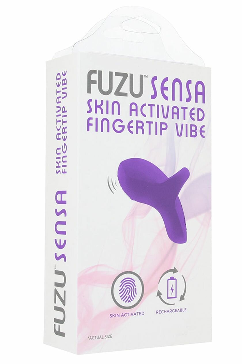 Сенсорный вибромассажёр на палец Fuzu Sensa, лиловый