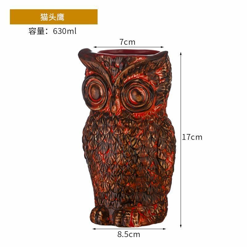 Винтажный стиль, новый гавайский Хэллоуин, специальная керамическая чашка Тики с призрачным лицом, зомби, череп, коктейльная чашка