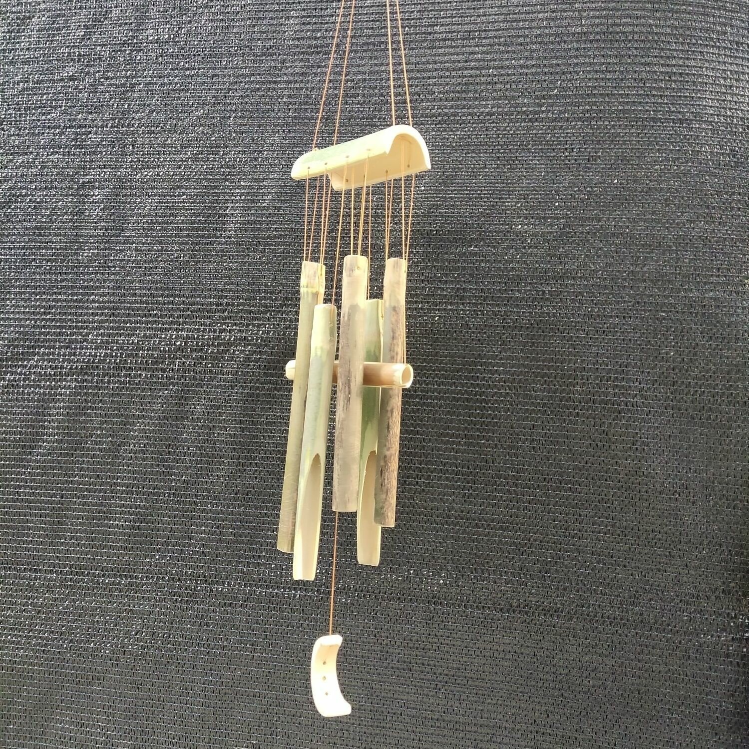 Бамбуковые колокольчики, подвесные бамбуковые колокольчики, декор для балкона в лесном стиле, древний декор в китайском стиле.