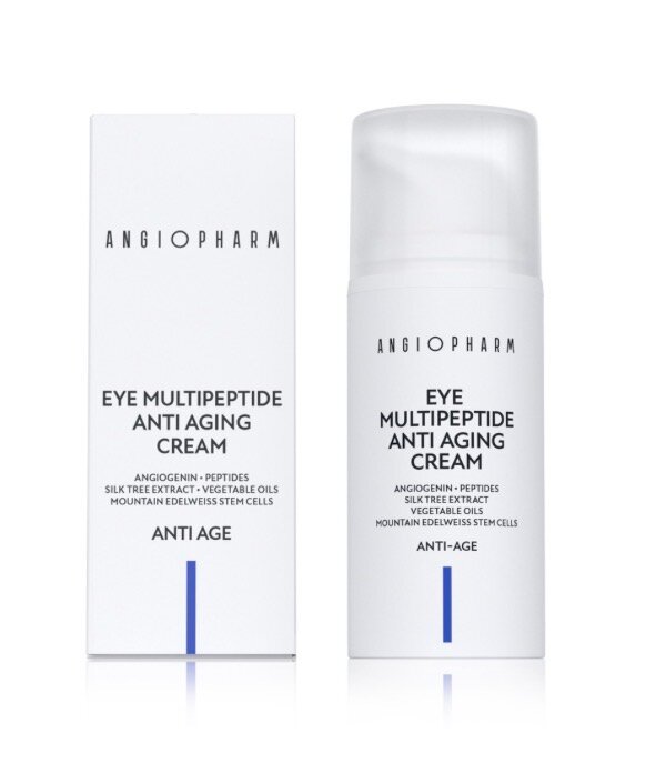 Мультипептидный омолаживающий крем для кожи вокруг глаз, ANGIOPHARM, 30 мл