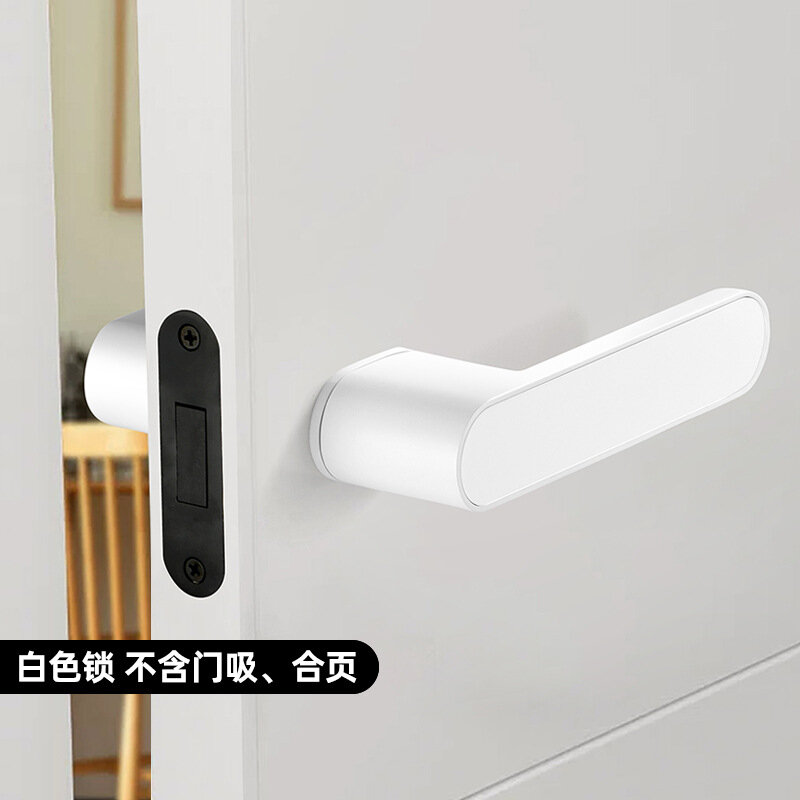 Минималистичный экологичный антивандальный дверной замок, деревянный дверной замок, универсальная ручка для двери, замок для комнаты, замок для спальни, магнитный бесшумный