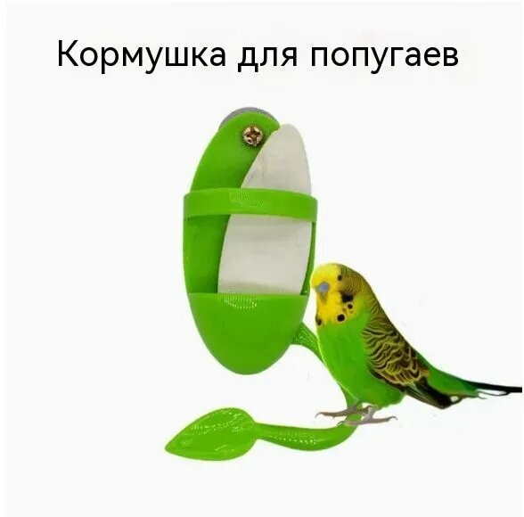 Держатель (подставка) панциря каракатицы сепии, Кормушка с жердочкой для лакомств птиц и грызунов