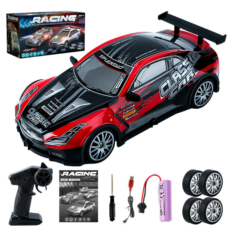 New four-wheel drive toy remote control racing car 1:20RC light racing AE86 GTR high speed drifting remote control car