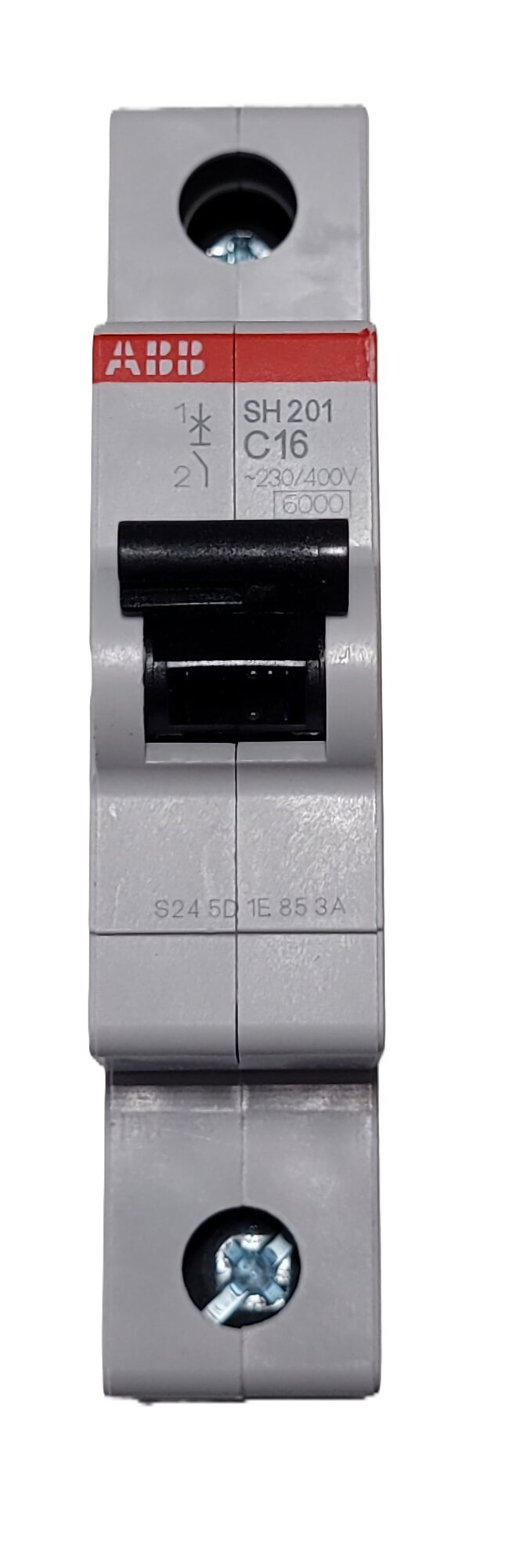 Автоматический выключатель ABB SH201, однополюсный, C16А, 6кА