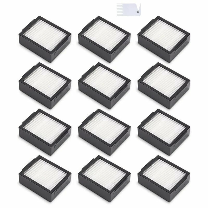 12 сменных фильтров HEPA для E5 E5154 E6 I7 I7+ I7156 I1 I3 I4 I8 (не для Combo J7+), фильтр HEPA