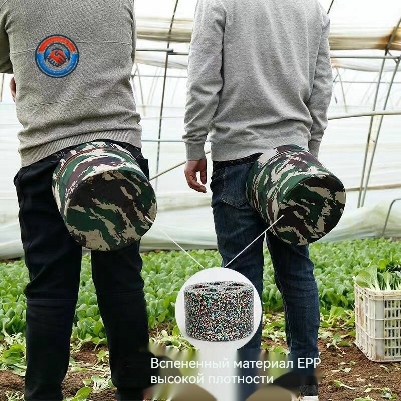 Садовый стульчик-помощник на резинках для прополки, посадки и рыбалки, легкий переносной пенек для дачи, сбора ягод и строительных работ, компактный и удобный