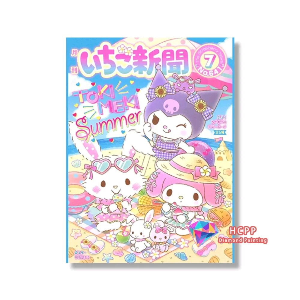 MINISO Очаровательный набор для алмазной живописи Hello Kitty, квадратные и круглые алмазы, 5D мозаика, ручная работа, уникальный и изысканный подарок, украшение для дома, Размер: 20х30 квадратных