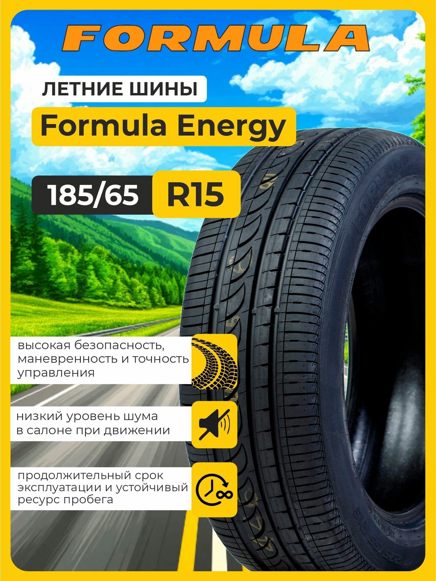 Автошина R15 185/65 Formula Energy 88T