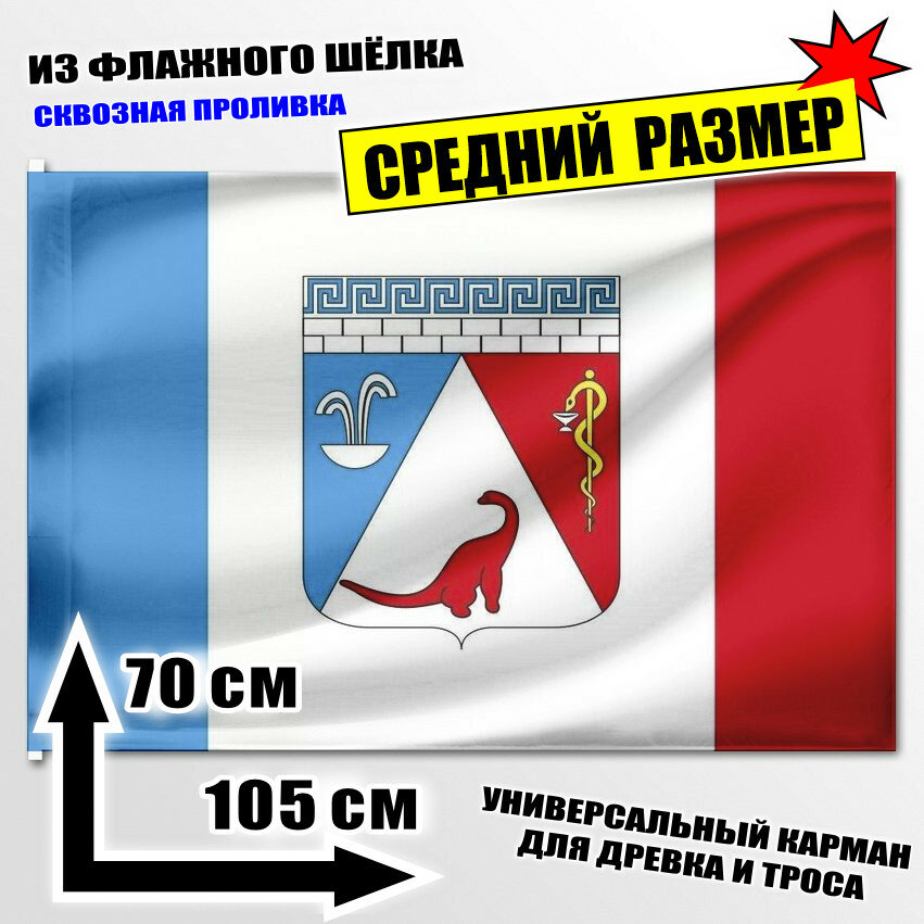 Флаг средний города Саки 105x70 см