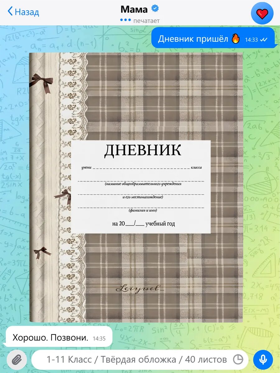 Школьный дневник с принтом y2k pinterest
