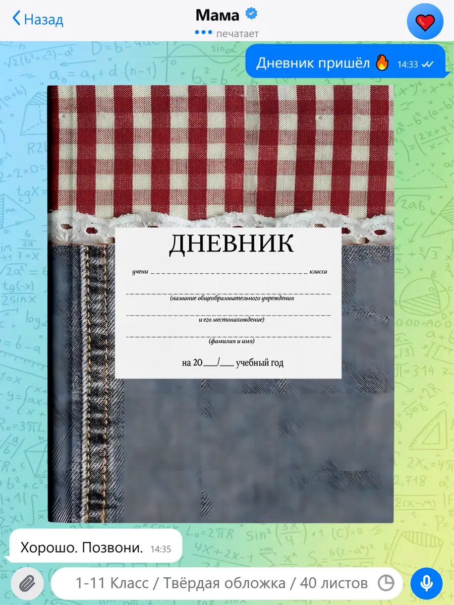Школьный дневник с принтом y2k pinterest
