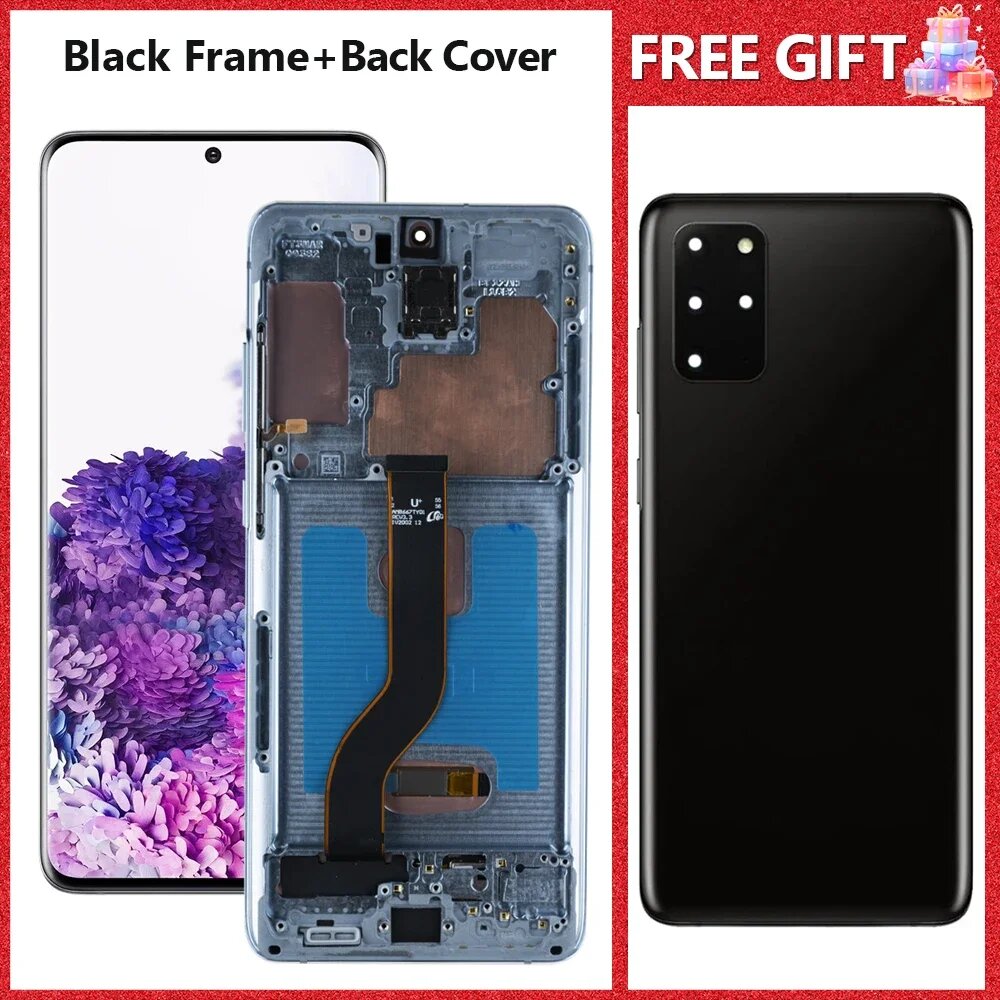 Amoled для Samsung Galaxy S20 Plus ЖК-дисплей 6,7 дюйма Samsung S20 + G985F/DS G986B OLED Black Kit