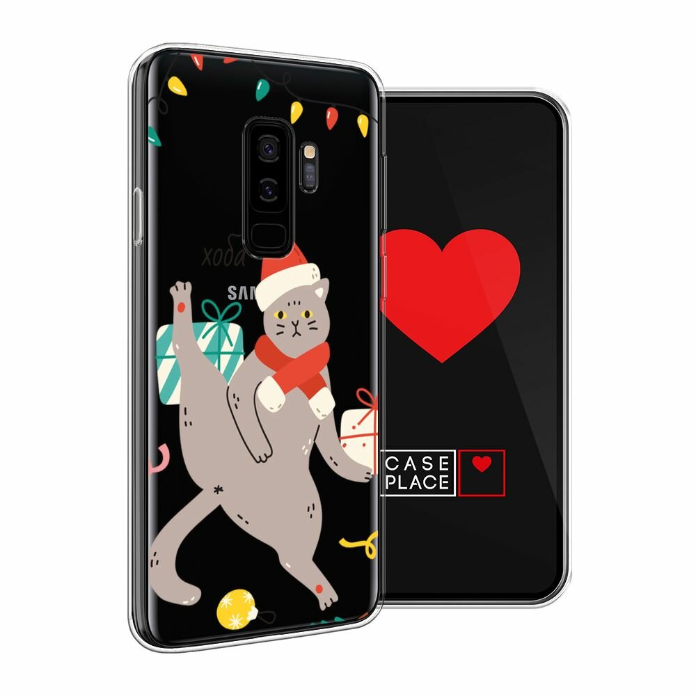 Чехол на Samsung Galaxy S9 + / Самсунг Галакси С9 Плюс с принтом Новогоднее хоба, прозрачный — фото 1
