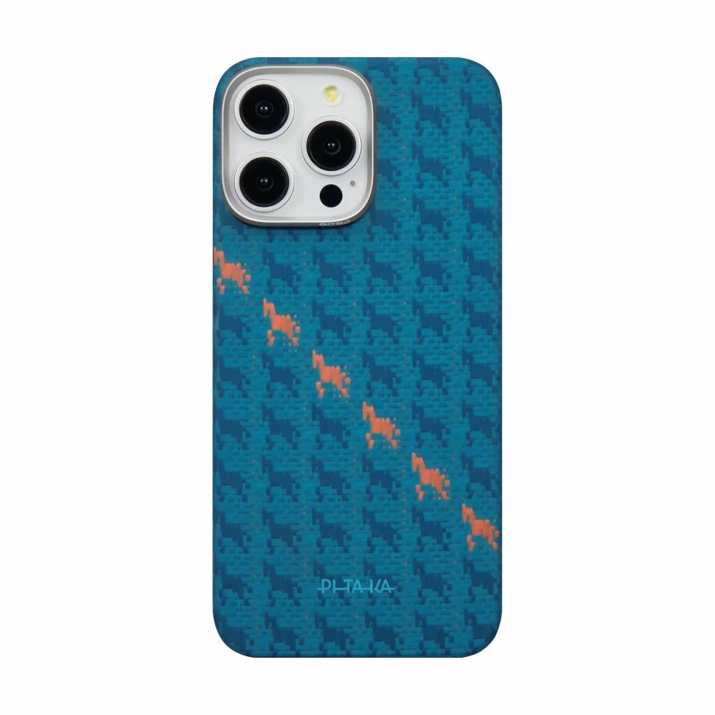 Чехол Pitaka для Iphone 16 Pro Edge Case Horse Indigo (PitaTap )