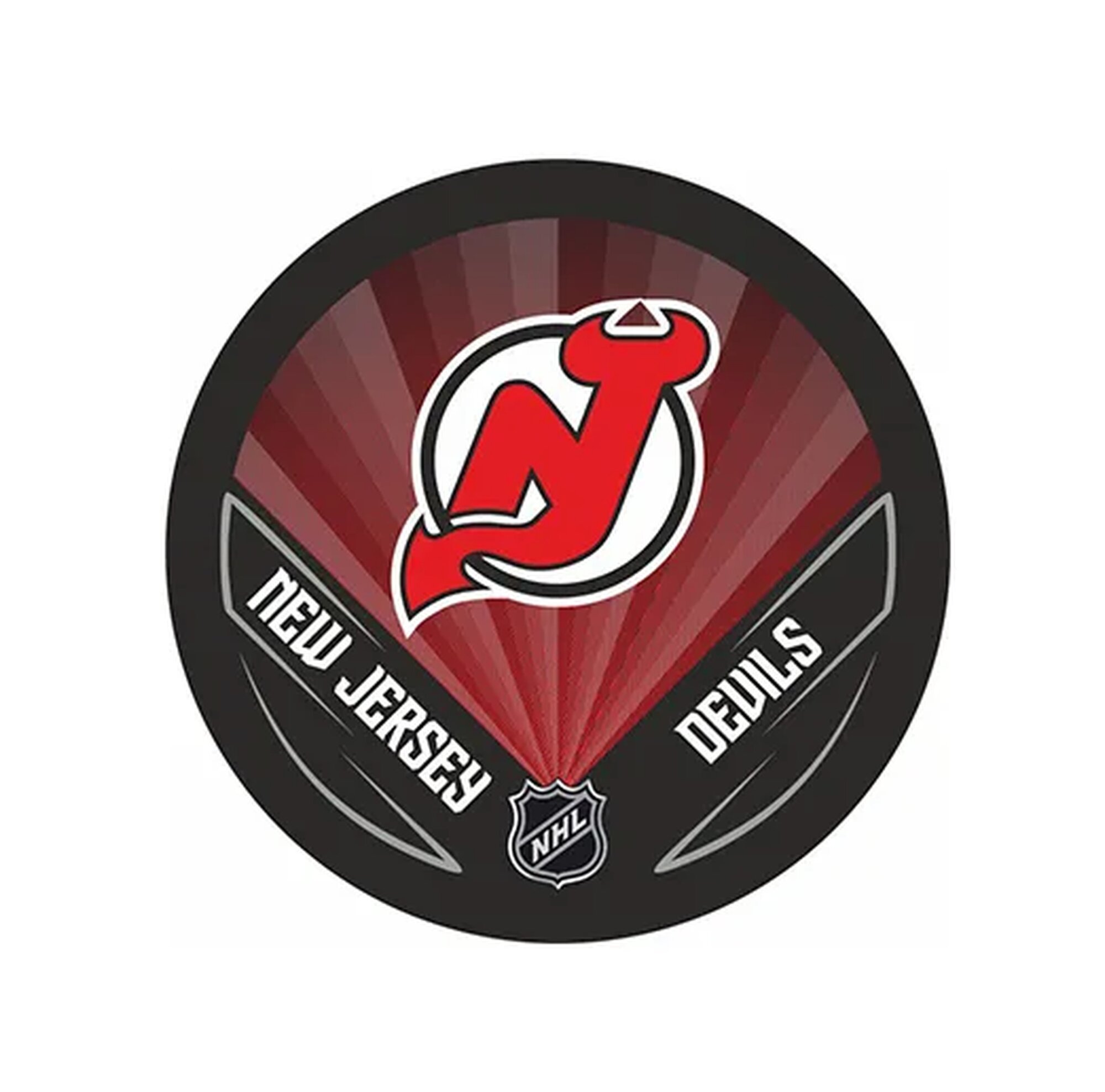 Шайба Rubena НХЛ 2022 New Jersey Devils, 76 мм, резина, цвет черный
