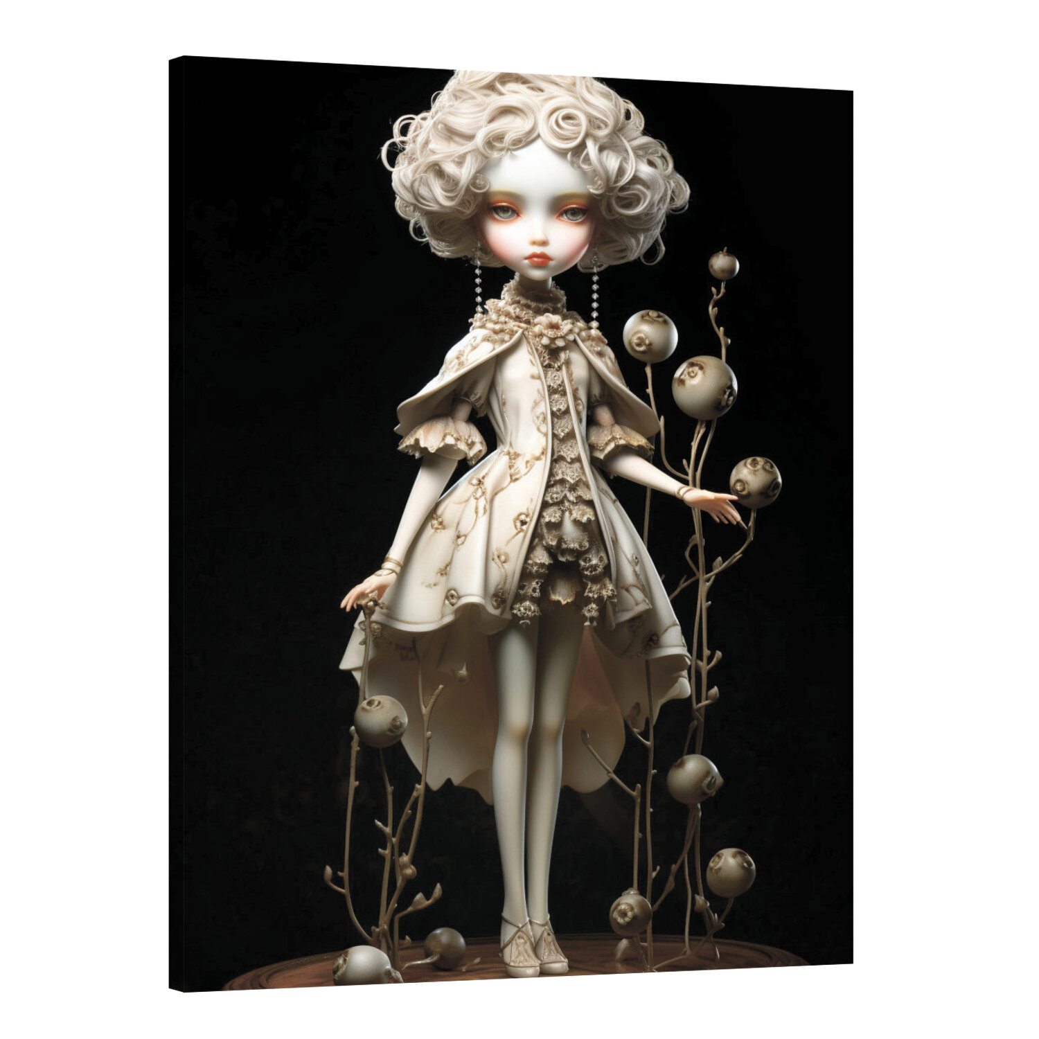 Интерьерная картина 50х70 "Кукла с волшебными глазами"