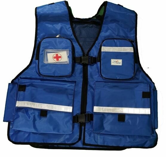 Жилет медицинский разгрузочный синий