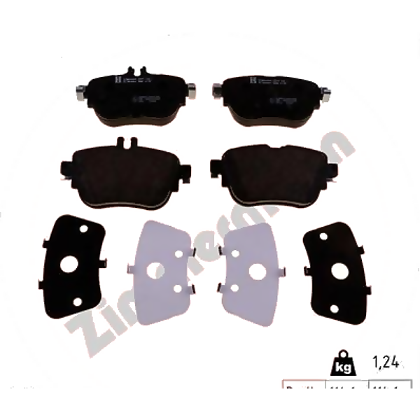 ZIMMERMANN 22437.165.1 комплект тормозных колодок, дисковый тормоз mercedes-benz cls (c257) 04.2018