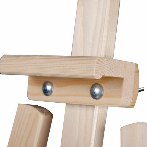 Мольберт напольный «Ученический», размер полок 130 см, угол 50-90°, в собранном виде 66х183х88 см, 750 02-1