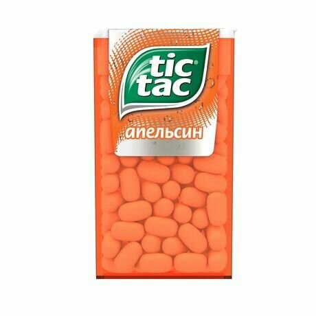 Драже Tic Tac со вкусом апельсина, 49г, 6 шт.