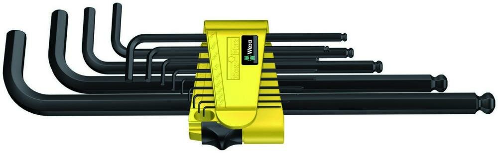 950/13 PKL Hex-Plus Imperial BlackLaser 1 Набор Г-образных ключей, с шаром, 13 пр, 0.05"-3/8" Wera WE-021728