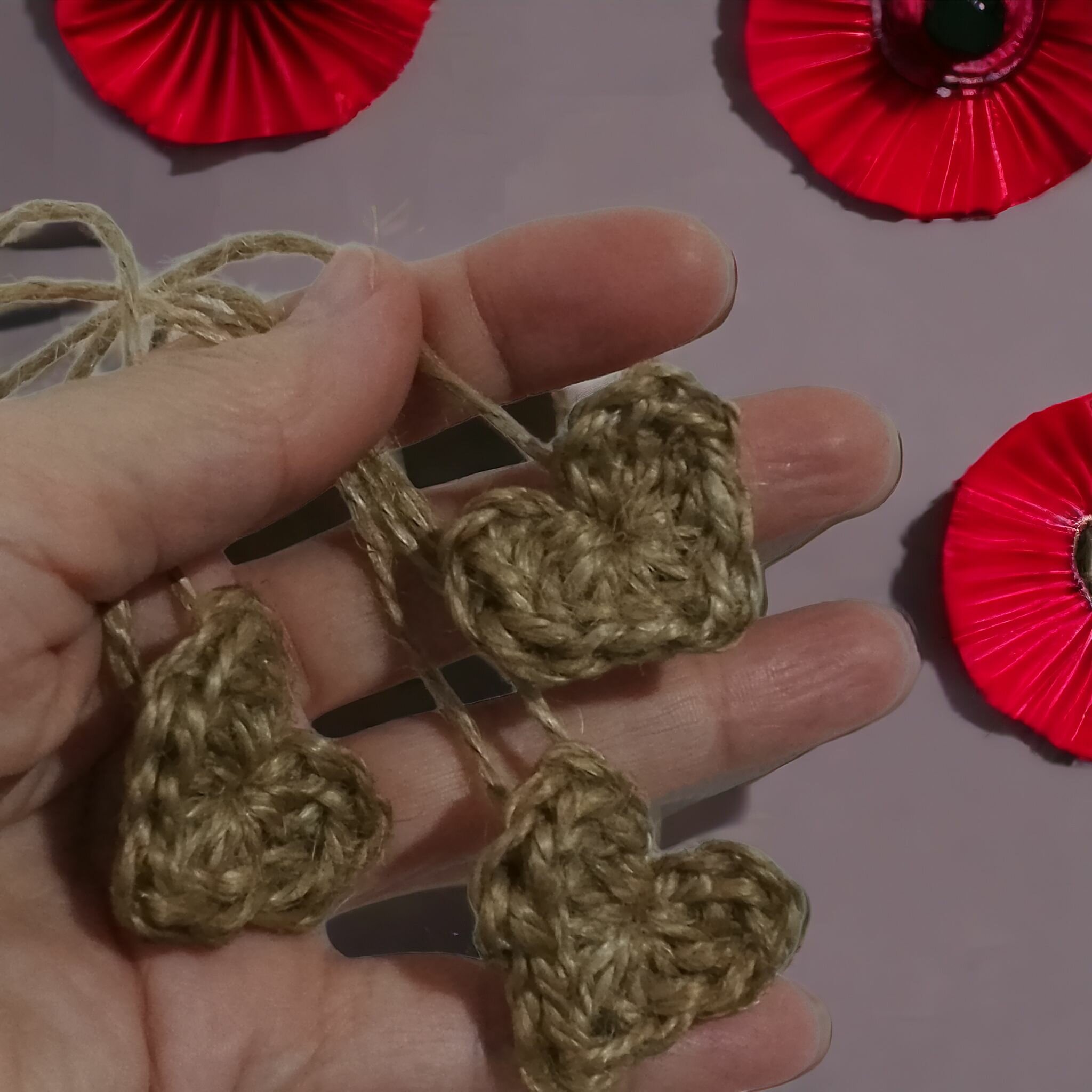 Сердечки для декораций набор 10 штук для хобби творчества скрапбукинга рукоделия и поделок