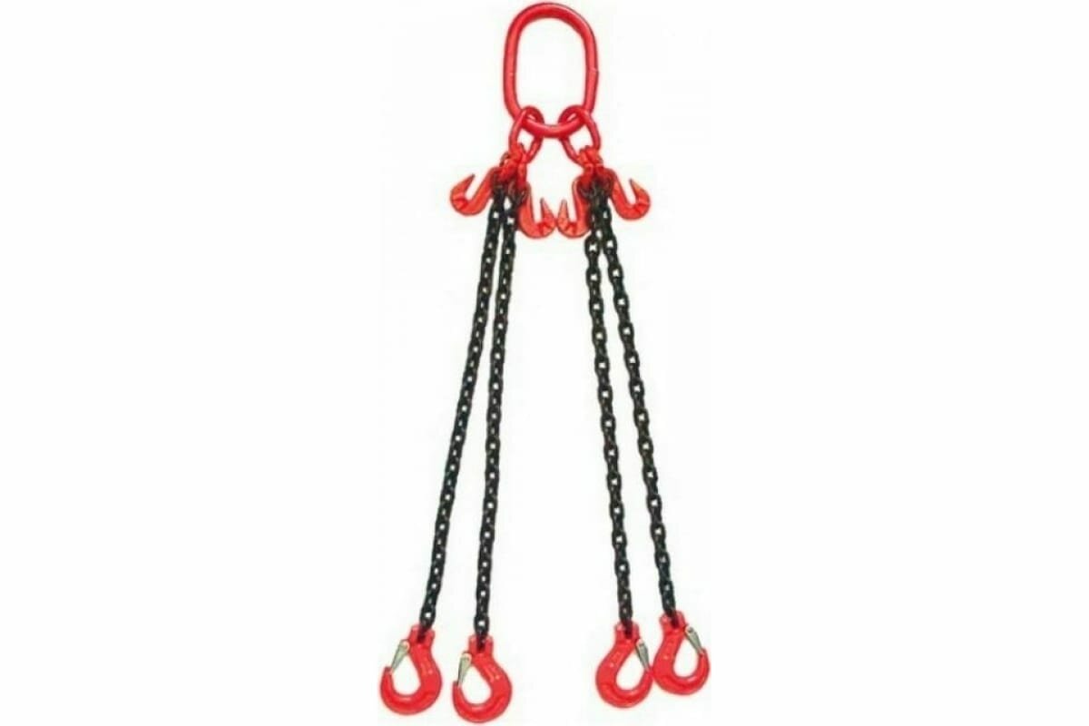 КанТраст Строп цепной четырехветвевой 4СЦ 4,25/3000 с крюками укоротителями артикул 4STS4253000R