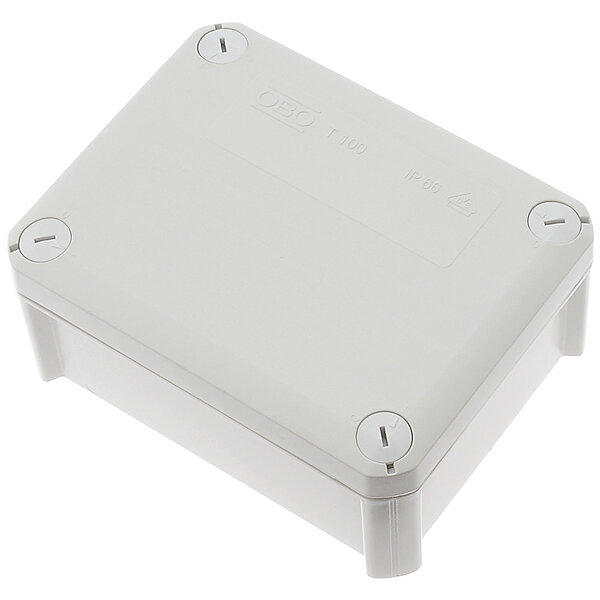 Коробка Т100ОЕ 2007255 пластиковая без сальников 150х116х67мм IP66 серая (OBO Bettermann) (7 шт. в наборе)