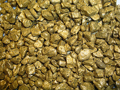 Грунт цветной перламутровый золотой 5-10 мм, 8198, декоративное покрытие